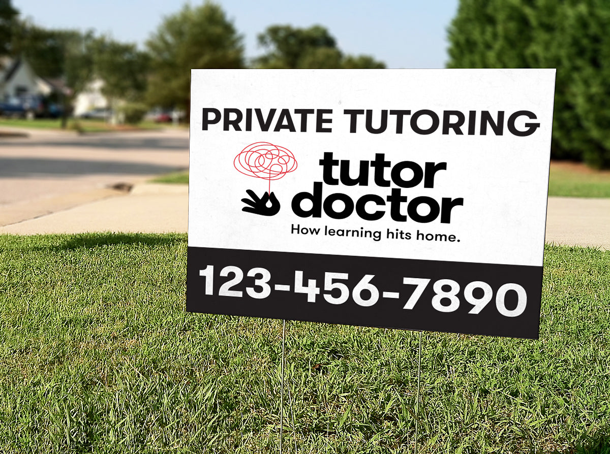 Private Tutoring vs. 1 - Sign + H Stand – Printphics Inc.